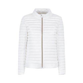 Save The Duck Wei&szlig;e Steppjacke Alyssa mit Rei&szlig;verschluss - - Jackets - Damen - Wei&szlig; - L