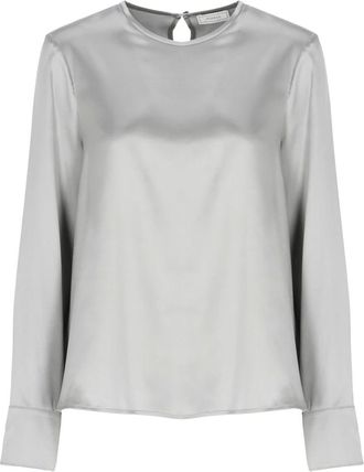 PESERICO Damen, Blusen & Hemden, Grau, XLGr&ouml;&szlig;e