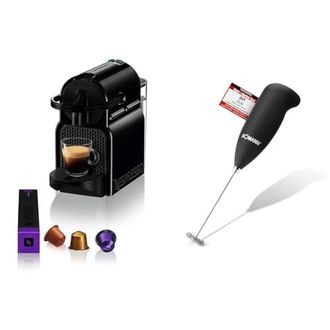 Nespresso DeLonghi EN 80.B Inissia, pompe haute pression et mousseur &agrave; lait &eacute;lectrique Bomann