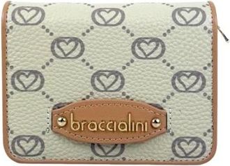 Braccialini Femme, Accessoires, Beige, Taille: ONE Size Monogram Small Wallet