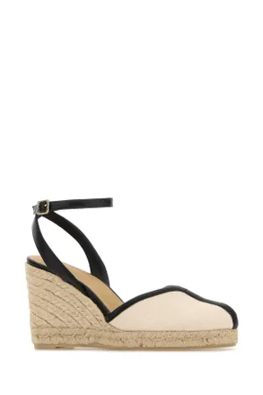 Castaner Womens Ivory Canvas Cecilia Wedges Crudo Espadrillas Espadrilles