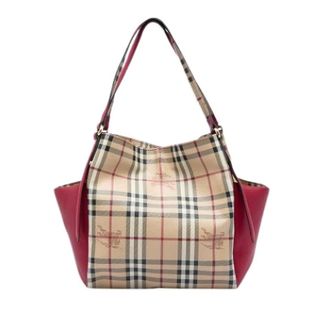 Burberry Pre-owned Toile sacs-main - Femme - Pre-owned - Beige - Taille: ONE Size