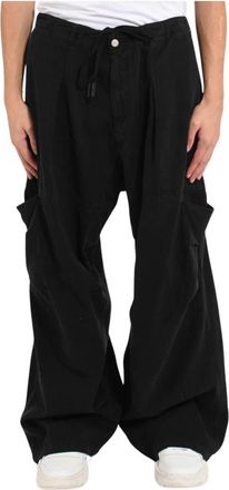 Andrea Ya'aqov Homme, Pantalons, Noir, Taille: W34 Wide Pantalons