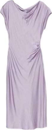 Liu Jo Femme, Robes, Violet, Taille: 42 FR Viscose Midi Dress