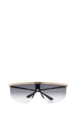 Chlo&eacute; GOLD-GOLD-RED Metal Shield Sunglasses - Gold