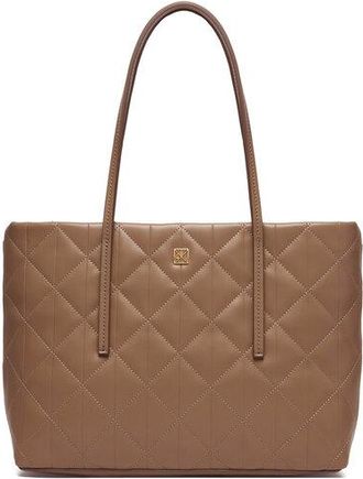 Calvin Klein Handtasche Quilted Small Tote LV04F3325G Beige