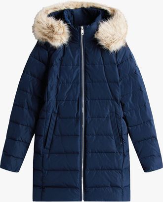 Tommy Hilfiger Doudoune &agrave; capuche en fausse fourrure