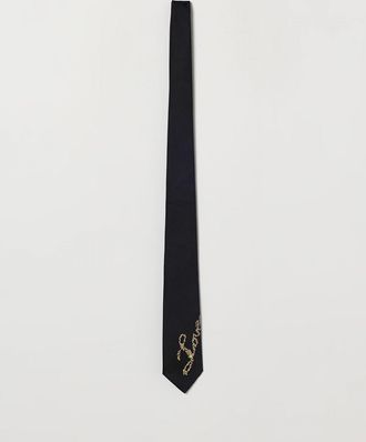 Paul Smith Krawatte aus reiner Seide mit kontrastierendem Logo