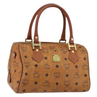 MCM Sac &agrave; main en plastique Pre-owned - Femme - Pre-owned - Brun - Taille: ONE Size