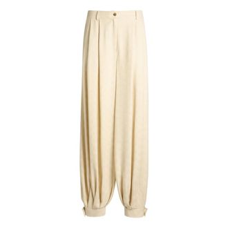 Etro Femme, Pantalons, Beige, Taille: 34 FR Pantalon large &agrave; plis