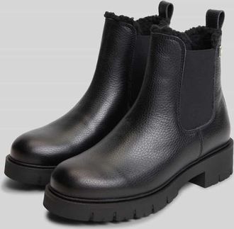 Tommy Jeans Boots aus Rindsnappa mit Profilsohle