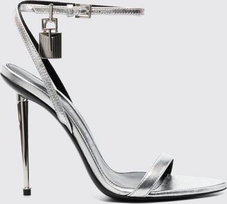 Tom Ford Padlock Sandalen aus laminiertem Nappaleder mit Stilettoabsatz