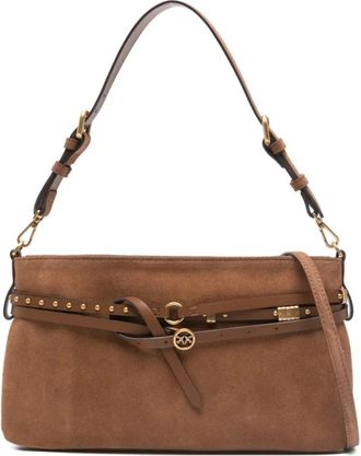 Pinko Pinko, Femme, Sacs, Brun, Taille: ONE Size Belt Bag Classic Suede