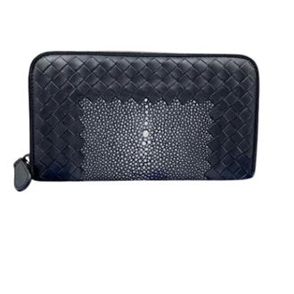 Bottega Veneta unisex, Pre-owned, Noir, Taille: ONE Size Portefeuille long (&agrave; deux volets) Pre-owned