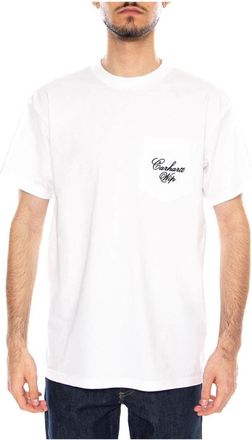 Carhartt Work in Progress Homme, Tops, Blanc, Taille: S S/S Longhand Pocket T-shirt