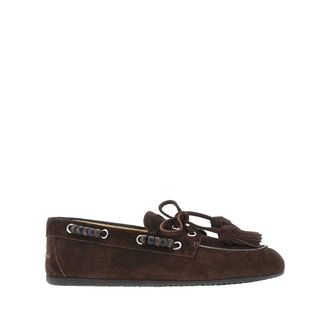 Miu Miu Suede leather Deck loafers with tassels Woman 37+