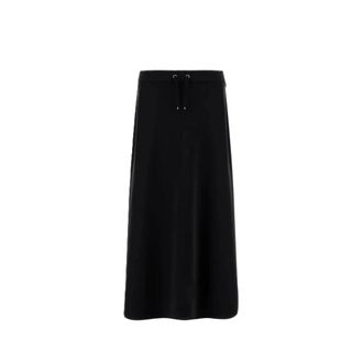 Herno Satin-Rock mit Kordelzug - - Skirts - Damen - Schwarzk - S