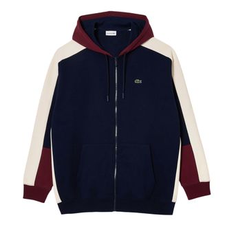 Lacoste Kapuzenpullover f&uuml;r Herren, Durchgehender Rei&szlig;verschluss (Marine)