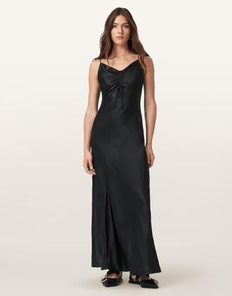 AllSaints Alexia - Robe longue - Noir