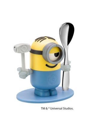 WMF Eierbecherset Minions, Mehrfarbig, Metall, Kunststoff, 2-teilig, 15.5x14.5x8 cm, BPA-frei, Tischkultur & Servieren, Eierbecher