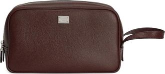 Dolce & Gabbana Kulturbeutel mit Logo-Schild - Rot