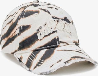Ganni Casquette en coton d&eacute;lav&eacute; Blanc - Pour Femme