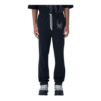 Moncler Elastische Hosen mit Kordelzug in der Taille - - Trousers - Herren - Schwarzk - L