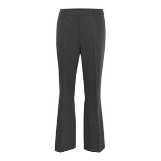 Kaffe Pantalon &Eacute;vas&eacute; Noir Hu&icirc;tre - Femme - Pantalons - Noir - Taille: 44 FR