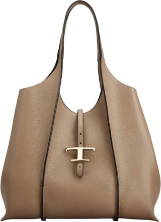 Tod's Femme, Sacs, Brun, Taille: ONE Size Tsb Shopping Pend. T Medium