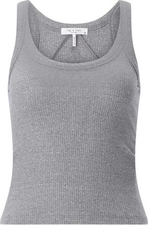 Rag & Bone Femme, Tops, Gris, Taille: 38 FR D&eacute;bardeur c&ocirc;tel&eacute;
