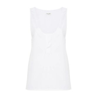 Saint Laurent &Auml;rmellose Oberteile - - Tops - Damen - Wei&szlig; - M