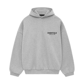Fear of God Homme, Sweatshirts et sweats &agrave; capuche, Gris, Taille: S Sweat &agrave; capuche en polaire gris clair