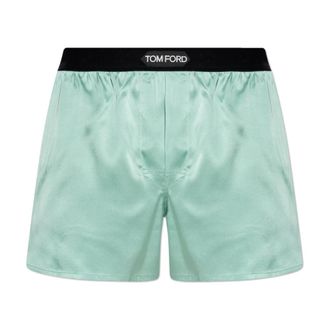 Tom Ford Seidenboxershorts - - Underwear - Herren - Gr&uuml;n - S