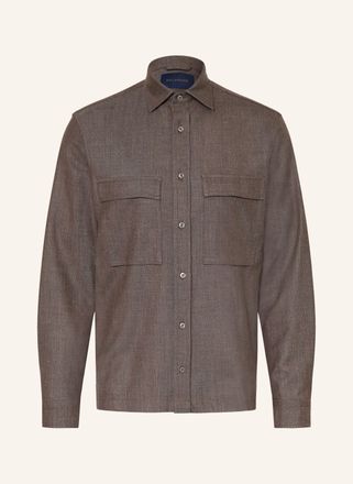 Paul & Shark Paul & Shark Overshirt In Jeansoptik beige