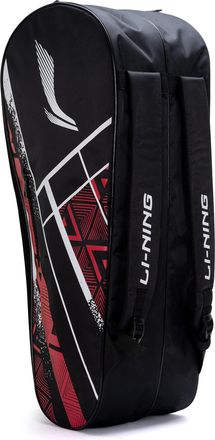 Li-Ning Li-Ning Raider Max Double Zipper Polyester Badminton Kit Bag (Black, Large) | Unbreakable Zippers | Easy Mobility | Unisex - Men, Boys, Girls, Women