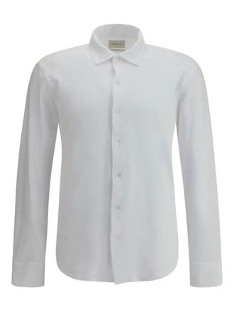 Brooksfield chemise en coton &agrave; manches longues - Blanc