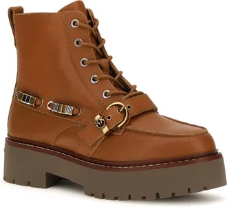 Pinko Womens Margaret 03 Leather Ankle Boots Sigaro