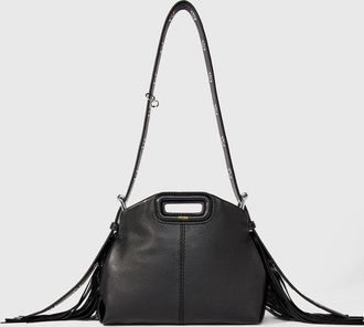 Maje Miss M Mini Tasche Aus Glattleder - Schwarz - Maje