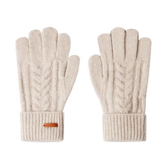 Pepe Jeans London Strickhandschuhe mit Zopfmuster - - Accessories - Damen - Beige - ONE SIZE