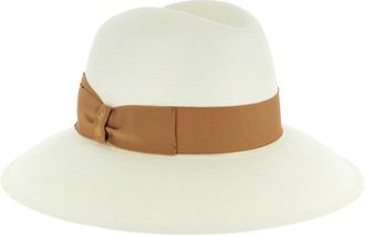 Borsalino Femme, Accessoires, Blanc, Taille: M Claudette Panama Fine Wide Brim