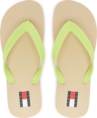Tommy Jeans Zehentrenner Tommy Jeans Tjw Logo Summer Sandal EN0EN02979 Gelb