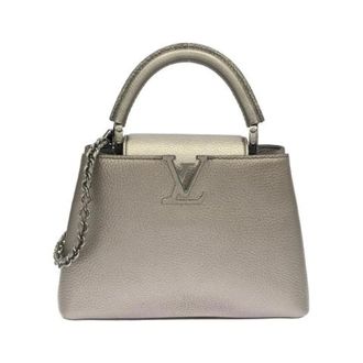 Louis Vuitton Pre-owned Sac &agrave; main Capucines BB en cuir - Femme - Pre-owned - Gris - Taille: ONE Size