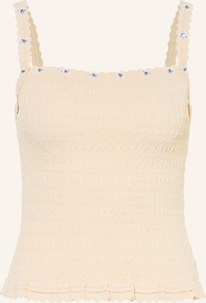 Claudie Pierlot Claudie Pierlot Stricktop Mit Pailletten beige