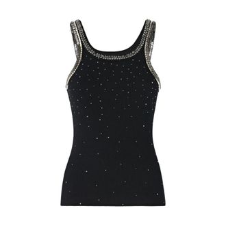Pinko Coriandoli Tank Top - - Tops - Damen - Schwarzk - L