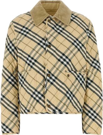 Burberry Jacke mit Vintage-Check - Nude