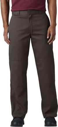 Dickies Streetwear Male Pants Double-Knee Work - Pantalon De Sport Homme, Marron (Dark Brown) - (Taille Fabricant: 34/32)