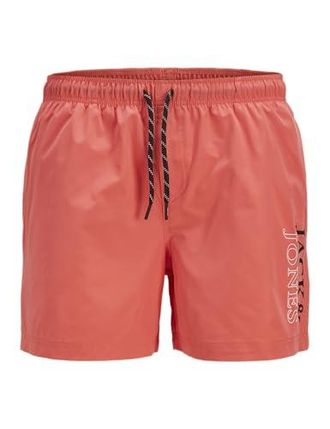 Jack & Jones Jack & Jones Jpstmaui Jjswim Double Logo AKM Sn pour Homme, Corail, M