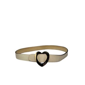 Gucci Ceinture &agrave; boucle coeur Pre-owned - Femme - Pre-owned - Blanc - Taille: ONE Size