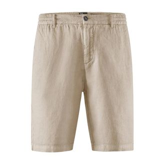 Bomboogie Homme, Shorts, Beige, Taille: 2XL Linen Jogger Bermuda