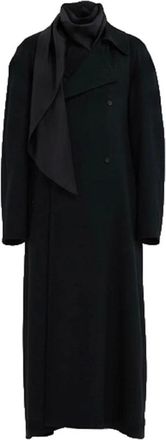 Carven Femme, Manteaux, Noir, Taille: 38 FR Ca405 Scarf Trench